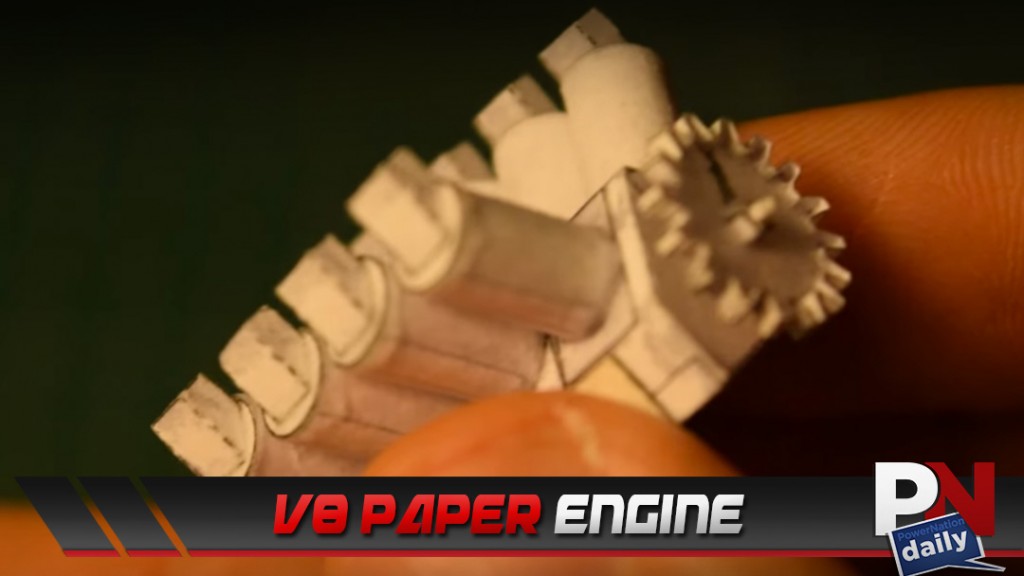 This Working V8 Engine Is Made Out Of Paper!