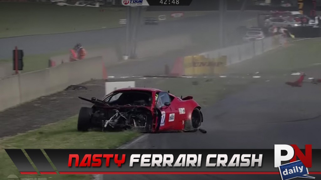 A Ferrari Crashed Hard At France’s GT Tour!