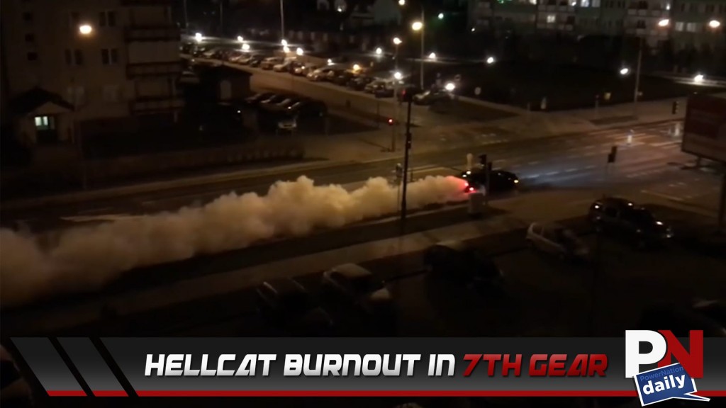 A Hellcat Driver Takes His Burnout Through 7th Gear!