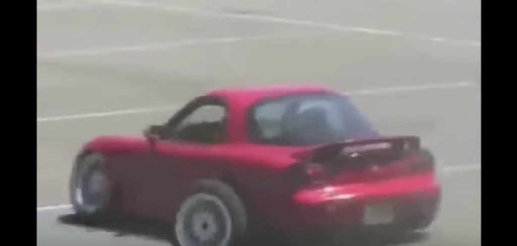 RX7 Tries To Drift…Then All The Wheels Fall Off!