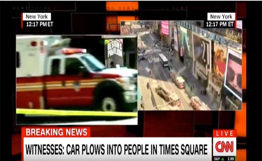 Car Plows Into Crowd In Times Square
