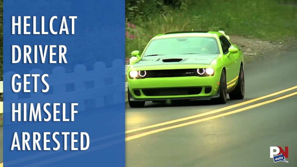 Hellcat Driver Gets Heavy On The Gas And Ends Up Arrested