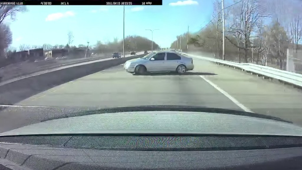 Volkswagen Driver Drives Dangerously and Crashes Into Wall