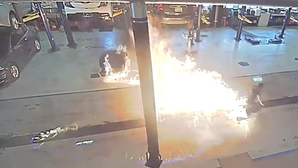 Floor Buffer Triggers Fire That Burns Chevy Dealership