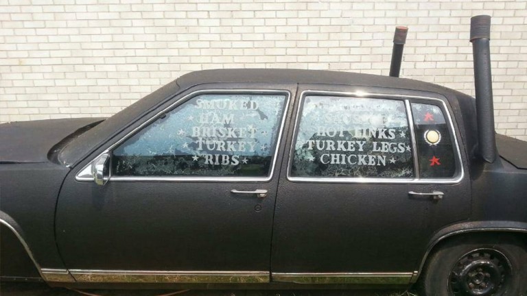 Cadillac DeVille Made Into BBQ Smoker