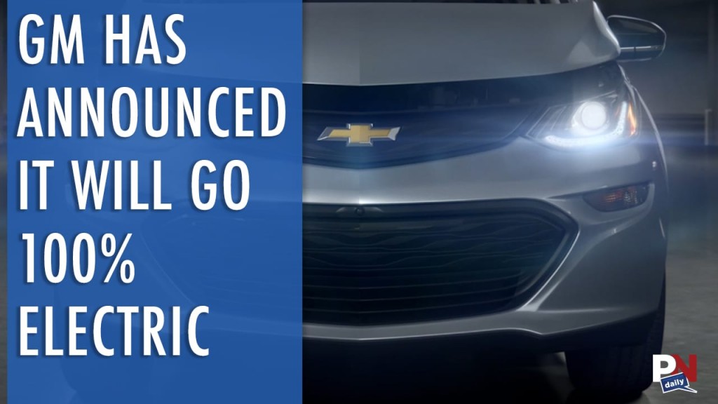 GM Announces It Will Go 100% Electric