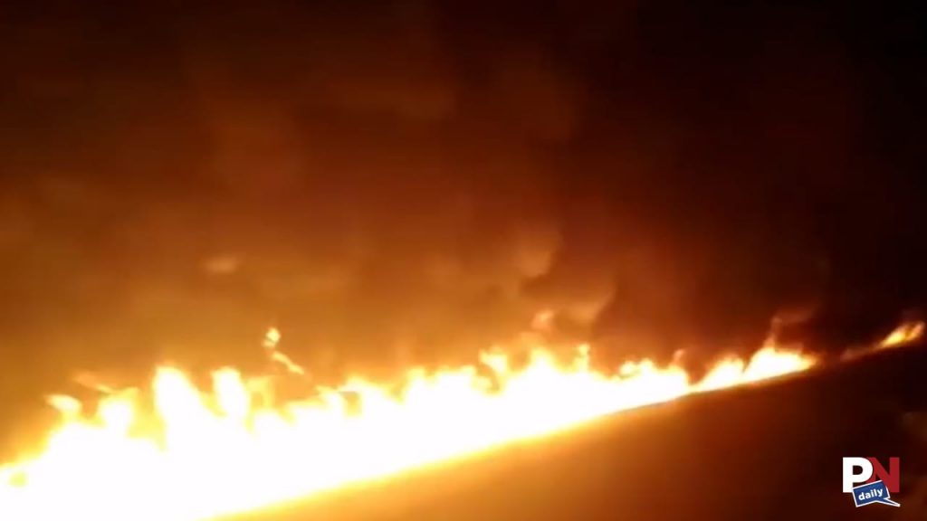 Guy Leaves ‘Trail Of Fire’ After Driving Burning Fuel Tank To Safety