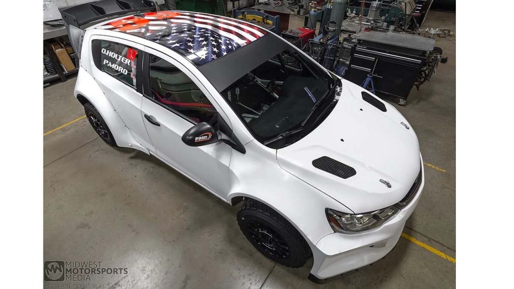 This Tiny Chevy Sonic Rally Car Is Packing A 6.2-Liter LS3 V8