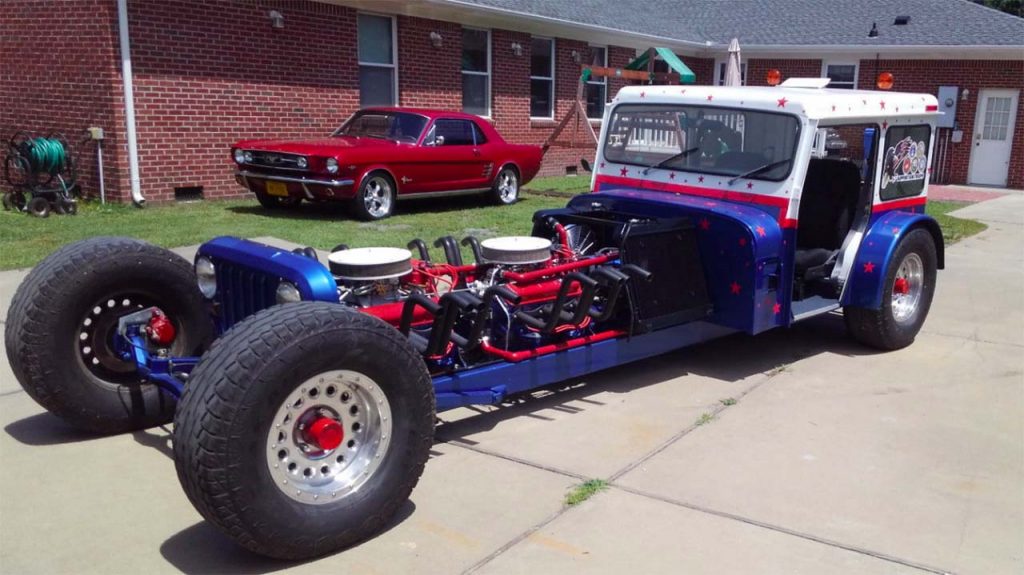 Street-Legal 1983 Postal Jeep Powered By Twin Small Block Chevy 350s