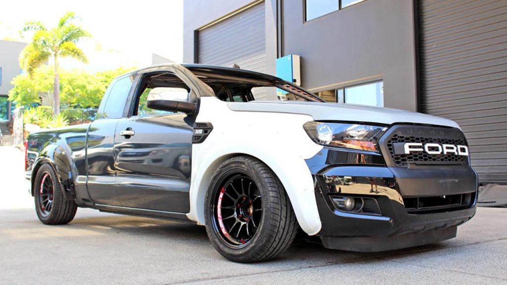 A Supercharged LSA-Powered Ford Ranger Drift Truck