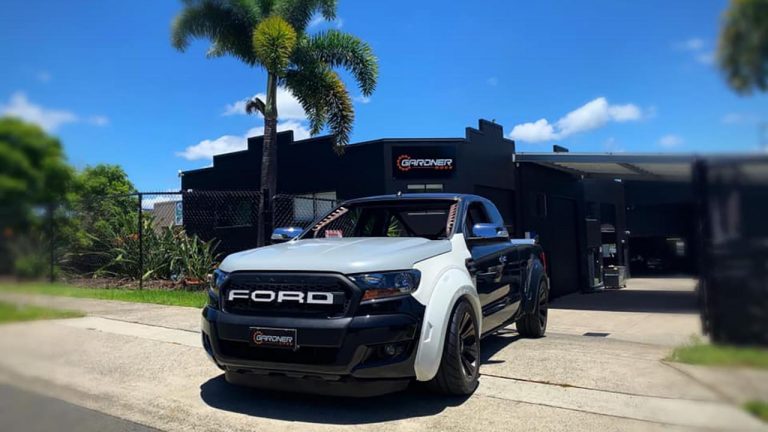 A Supercharged LSA-Powered Ford Ranger Drift Truck