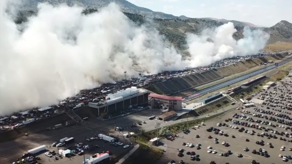170 Drivers Come Together To Break Burnout World Record