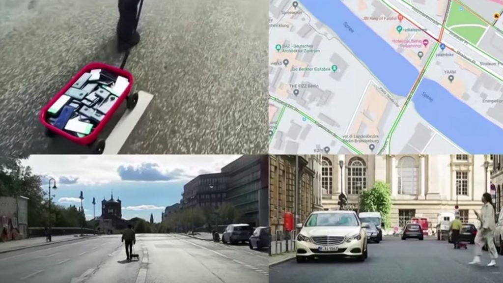 Guy Tricks Google Maps Into Creating A Traffic Jam