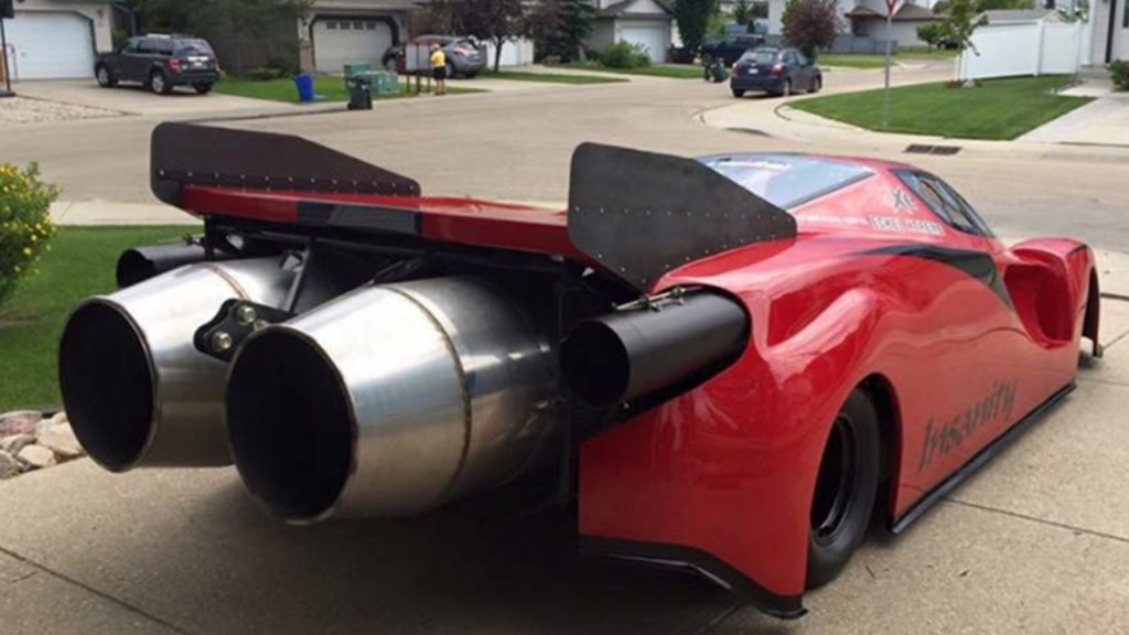 Checkout A Homemade Jet-Powered Ferrari Enzo Dragster