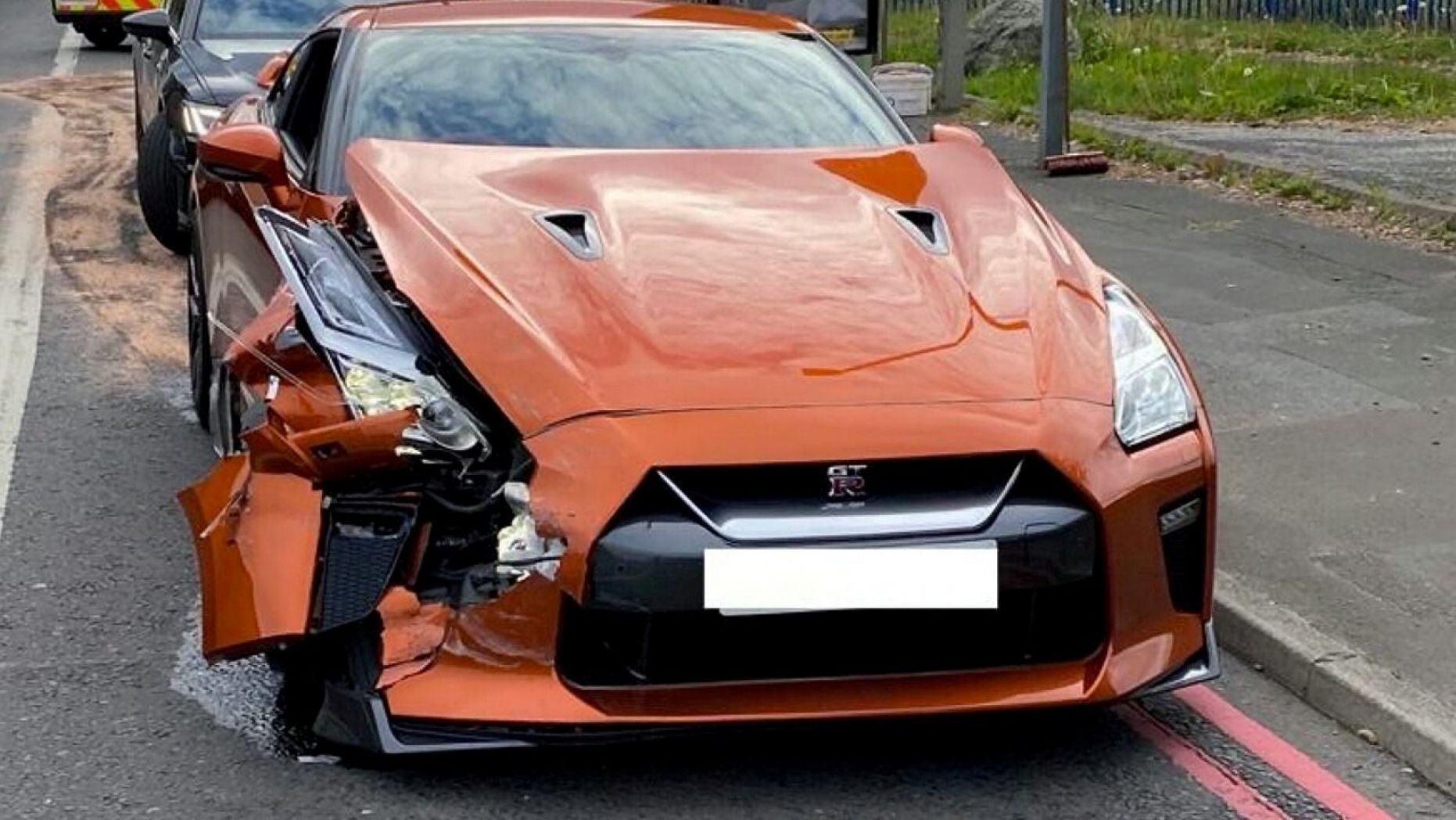 Driver First Ticketed for Breaking Quarantine, Then Wrecks Nissan GT-R