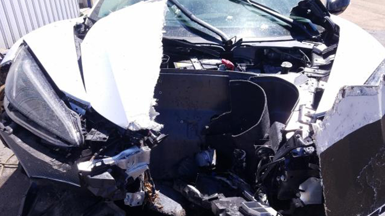 Salvage Yard Sees First Totaled 2020 Chevrolet Corvette C8
