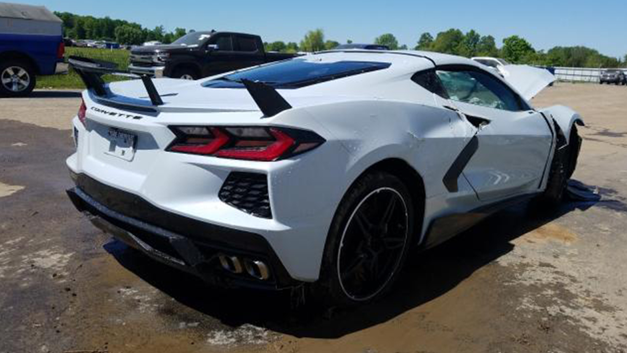 Salvage Yard Sees First Totaled 2020 Chevrolet Corvette C8