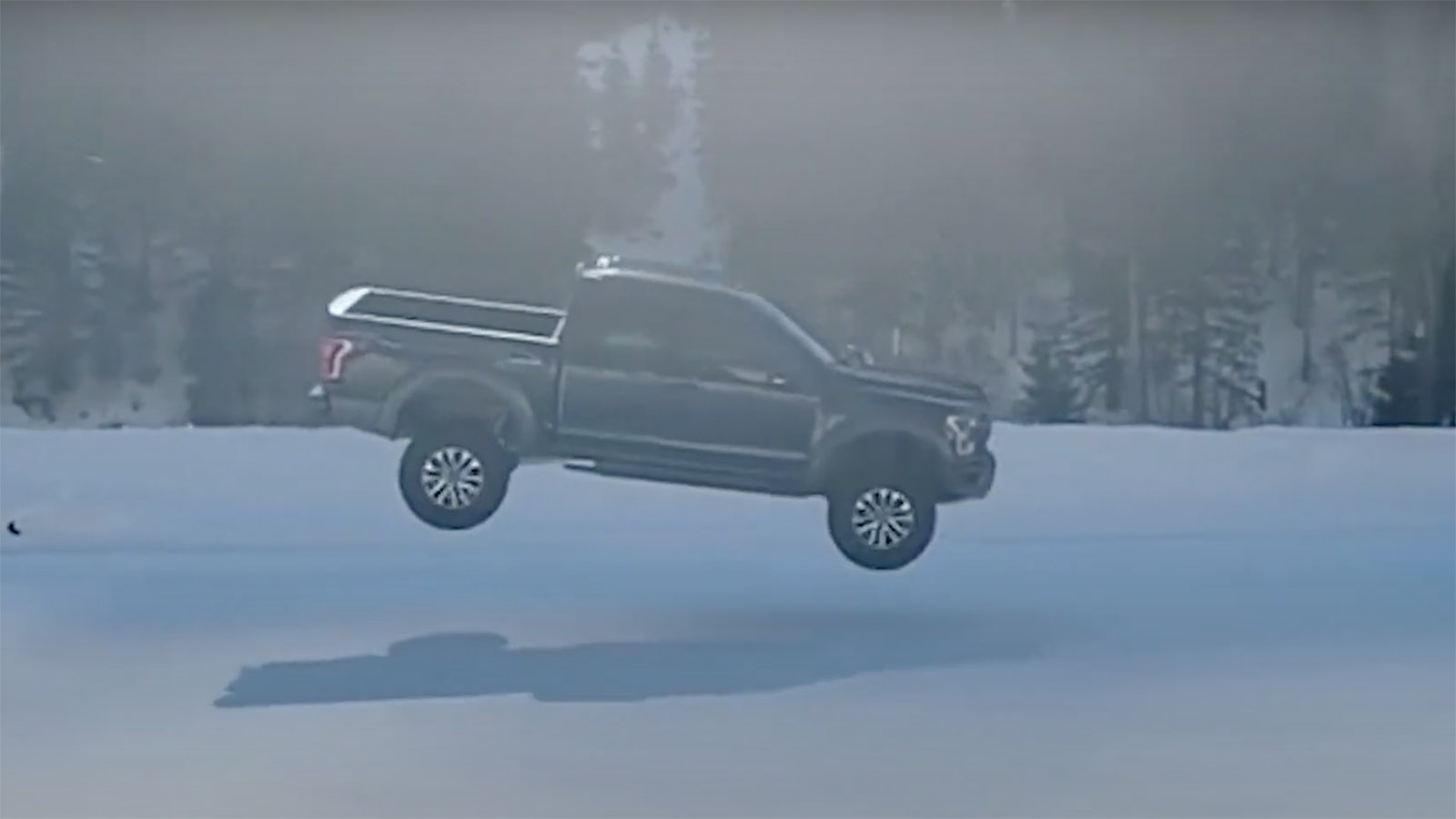 2021 Ford F-150 Raptor Gets Serious Air With a Snow Ramp