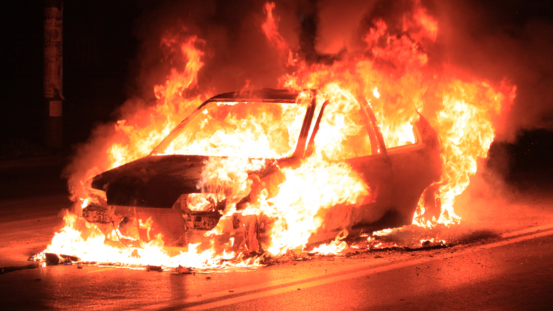 Driver Sets New Hellcat in Flames While Mid-Burnout