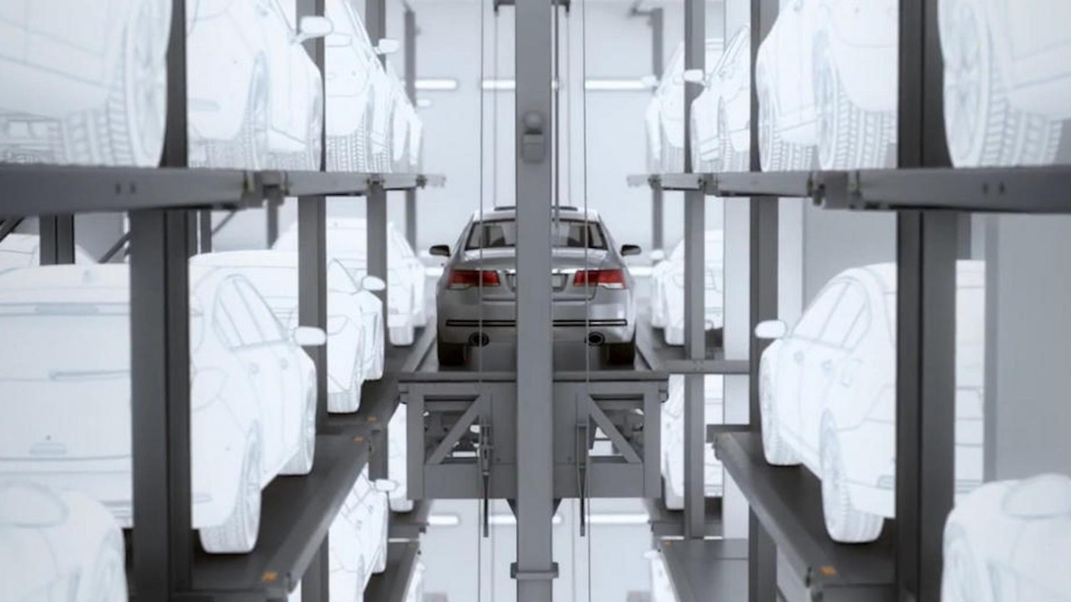 This NYC Underground Robotic Parking Garage Costs $300,000 Per Space
