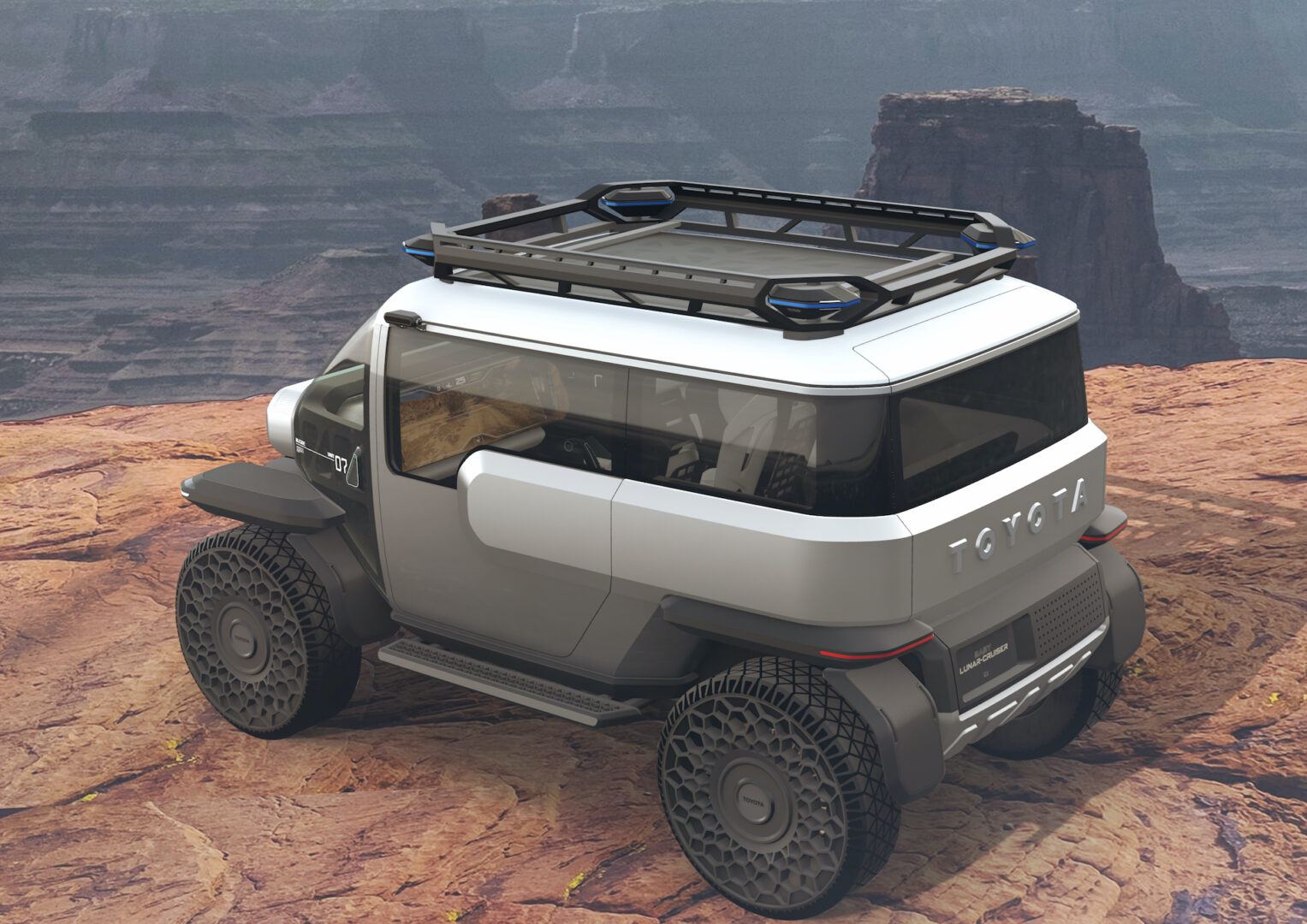 Toyota Teases Futuristic Baby Lunar Cruiser SUV Concept
