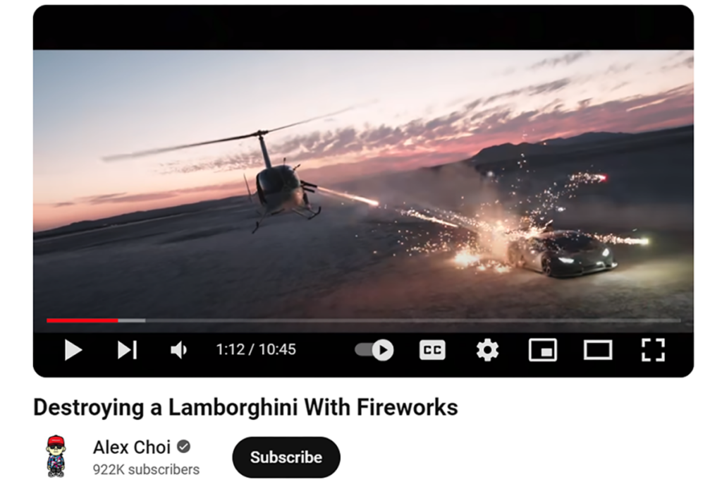 YouTuber Alex Choi Arrested After Dangerous Stunt Involving Fireworks ...