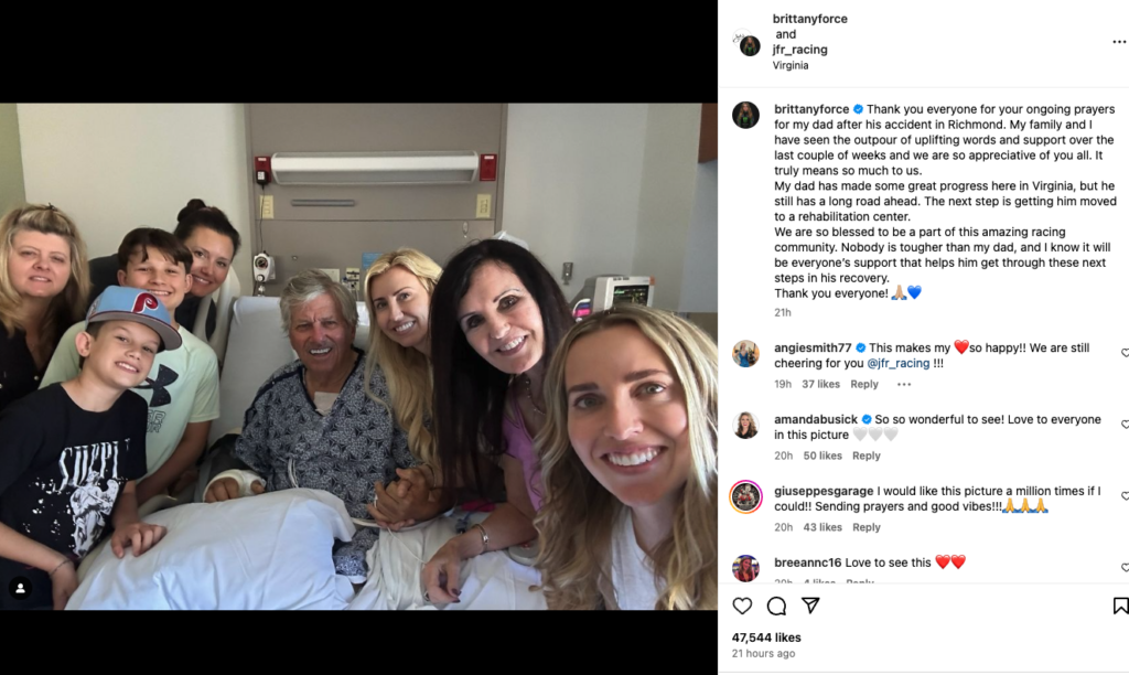 Continued Progress for Injured John Force, 16-Time NHRA Funny Car ...